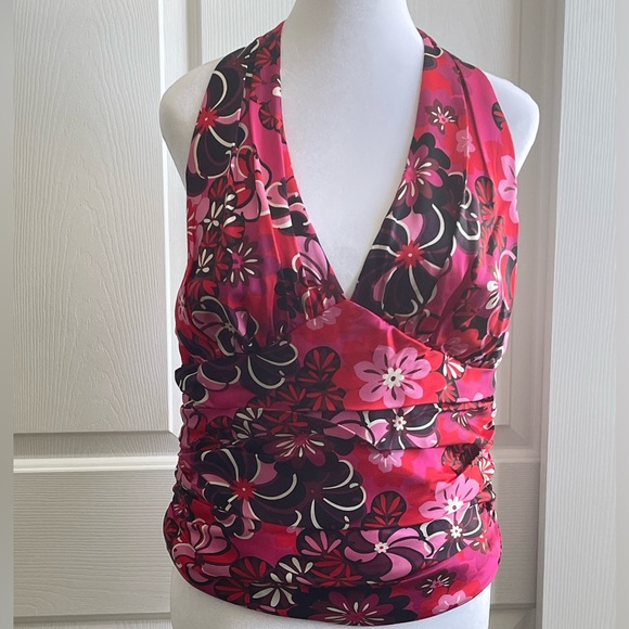JC Collections | Tops | Silk Halter Top Js Collections | Poshmark